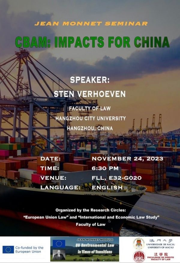 Jean Monnet Seminar: CBAM: Impacts for China - Faculty of Law ...