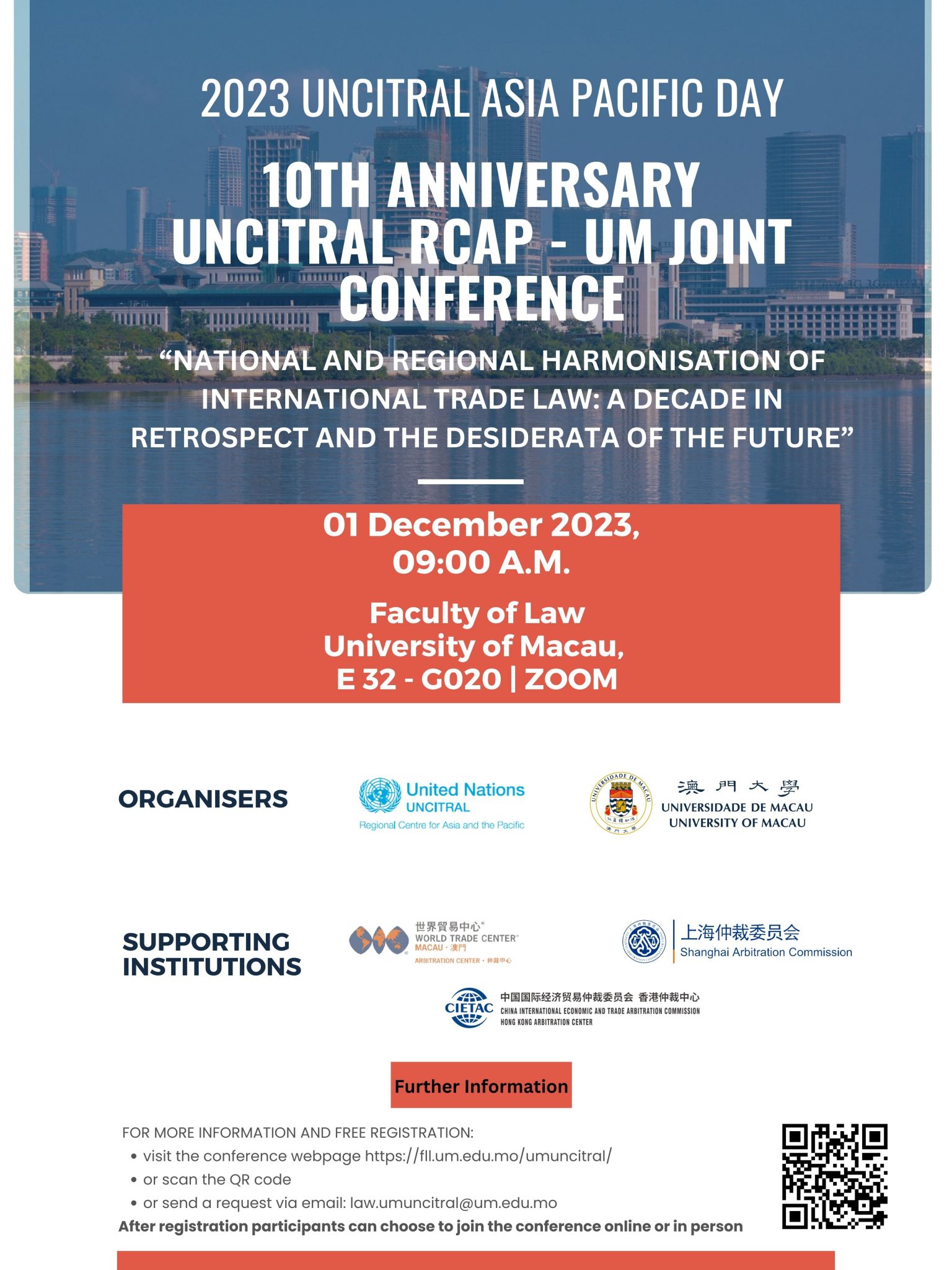 UNCITRAL RCAP UM Conference 2023 - Faculty of Law | University of Macau