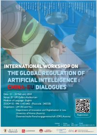 The Global Regulation of Artificial Intelligence: China-EU Dialogues - Faculty of Law ...