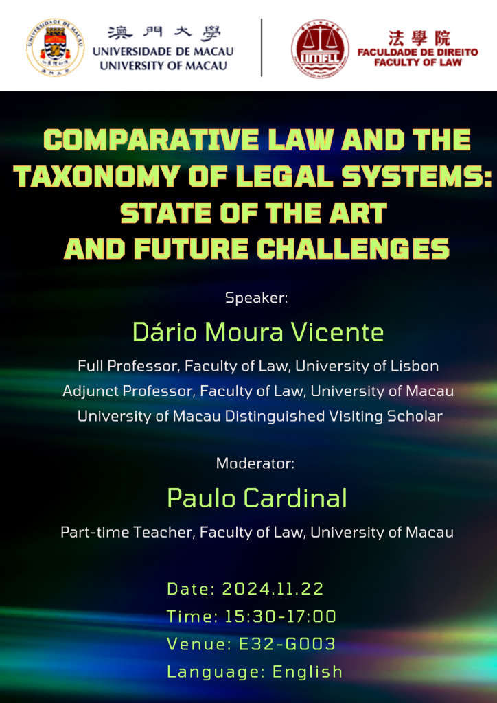 Comparative Law and the Taxonomy of Legal Systems: State of the Art and ...